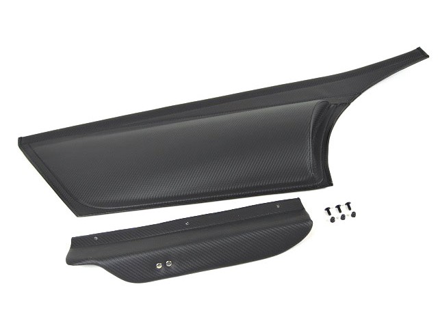HALF SIDESCREEN S3 LH CARBON VINYL WITH ARMREST - Caterham Parts